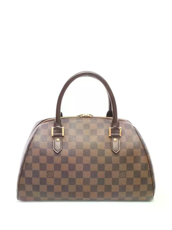 LOUIS VUITTON 2002 Rivera Mm Damier Ebene Tote Bag - Brown