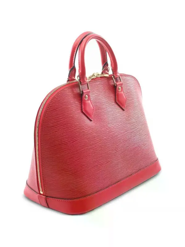 LOUIS VUITTON 1998 Alma Épi Leather Handbag - Red
