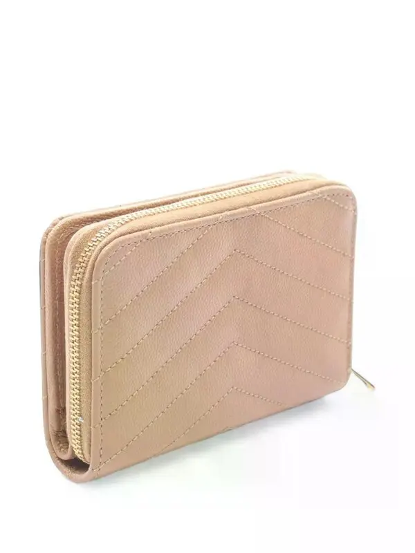 Saint Laurent 2010s Monogram Zip-around Wallet