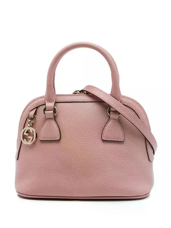 Gucci 2016-2026 Mini Calfskin Gg Charm Dome Satchel