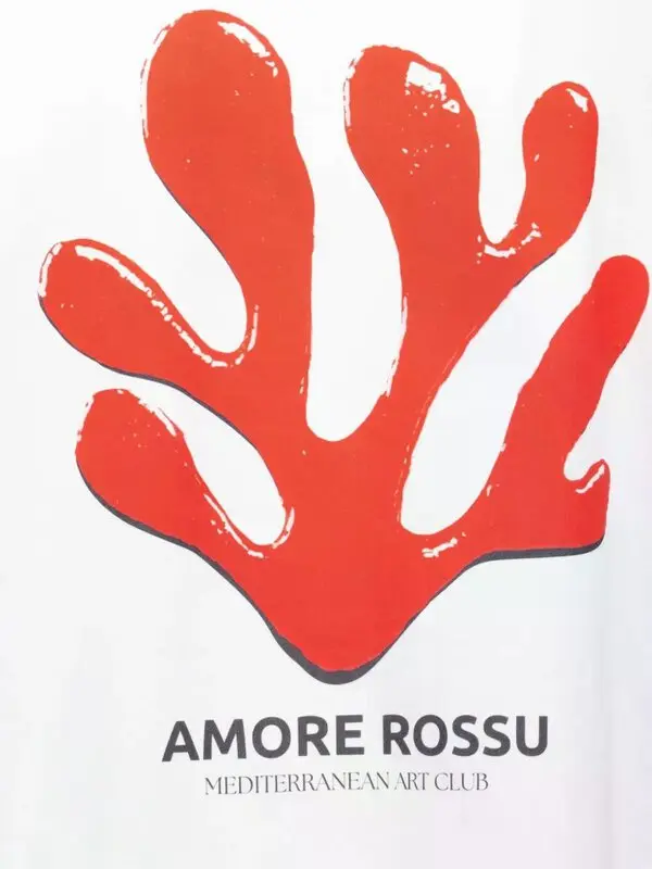 FAIR Amore Rossu Logo-embroidered T-shirt