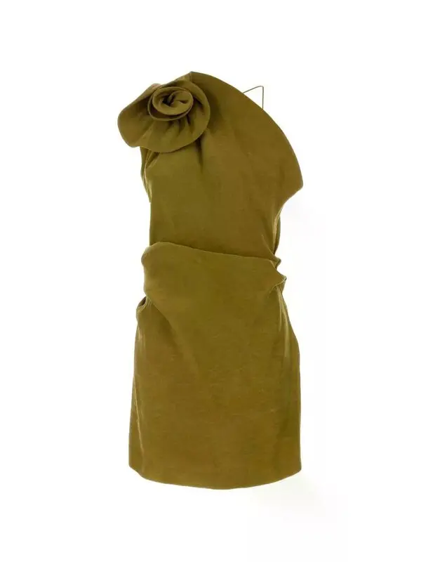 Magda Butrym Flower-embellished Mini Dress - Green