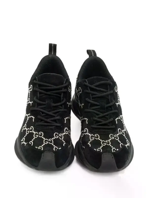 Gucci Run Gg Crystal-embellished Sneakers