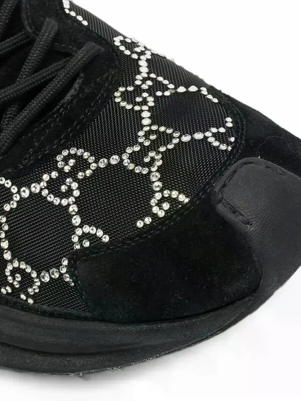 Gucci Run Gg Crystal-embellished Sneakers
