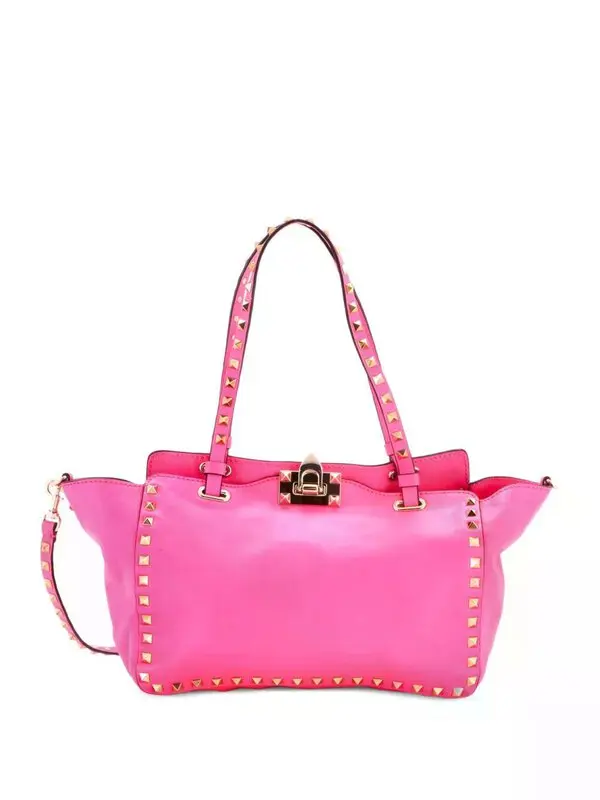 Valentino Garavani Rockstud Soft Leather Small Tote Bag - Pink