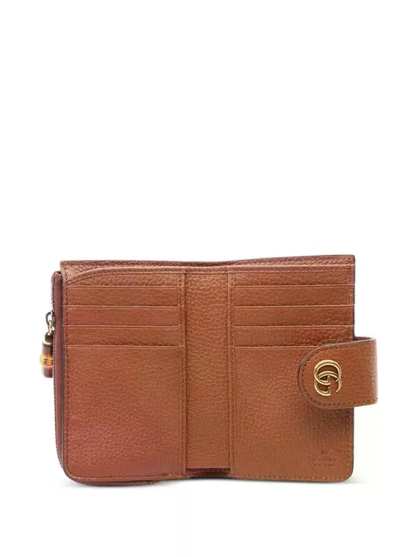 Gucci 2010s Medium Bamboo Double G Wallet