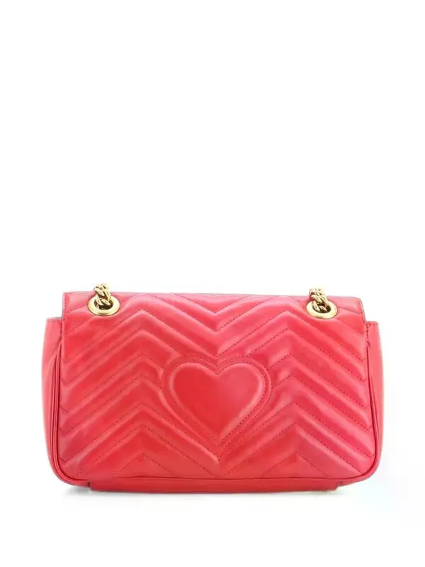 Gucci Gg Marmont Flap Bag Matelasse Leather Small Crossbody Bag