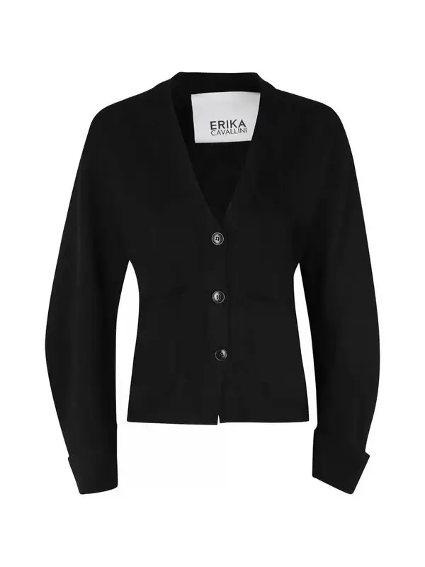 Erika Cavallini Pietro V-neck Patch-pocket Cardigan