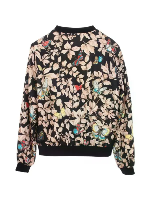 Dolce & Gabbana 2010s Butterfly-print Bomber Jacket