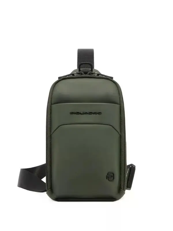 PIQUADRO Wollem Logo-plaque Zip-fastening Messenger Bag - Green