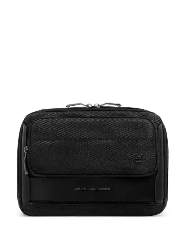 PIQUADRO Logo-plaque Messenger Bag - Black