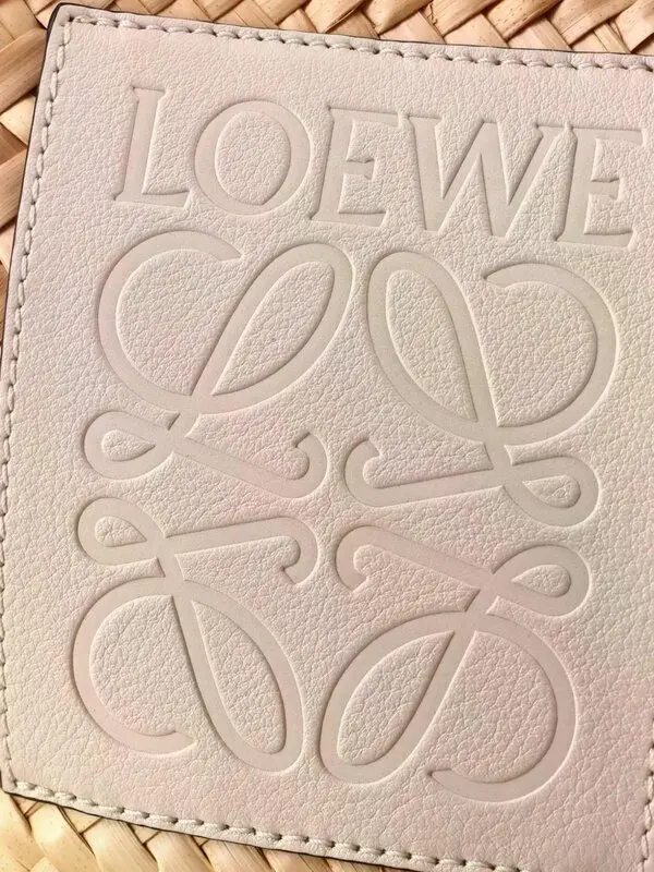 Loewe Drawstring Bucket Raffia And Leather Crossbody Bag