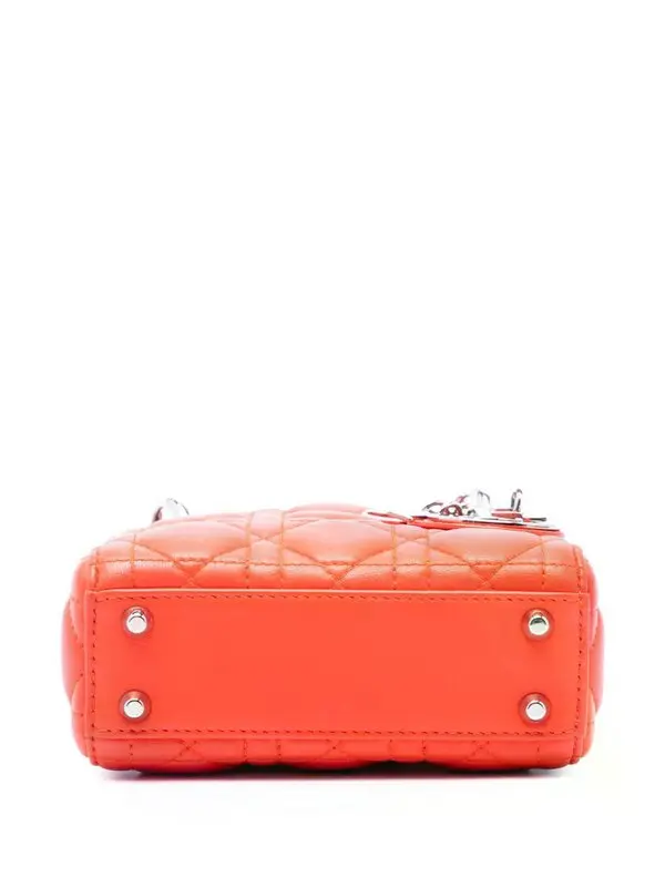 Dior 2015 Micro Lambskin Cannage Lady Satchel