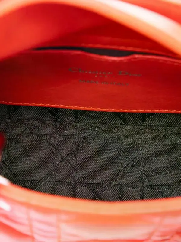 Dior 2015 Micro Lambskin Cannage Lady Satchel