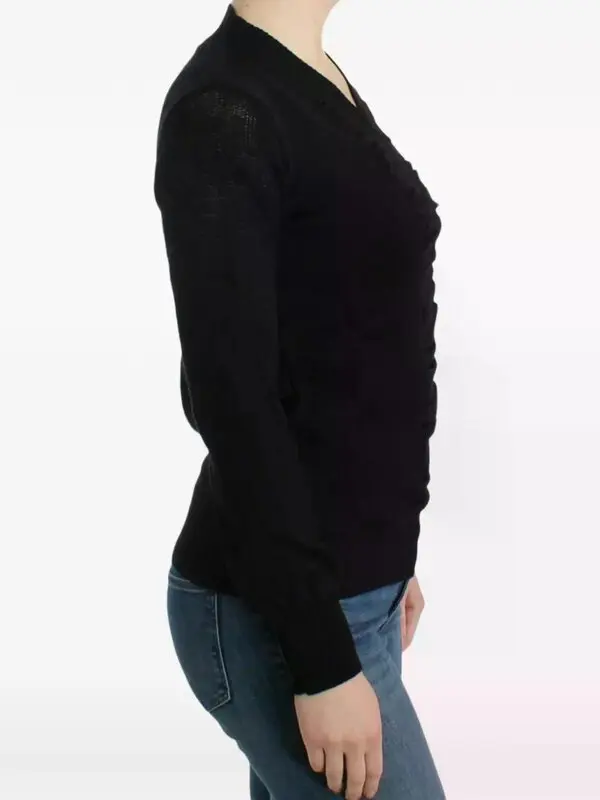 Costume National V-neck Long-sleeve Sweater