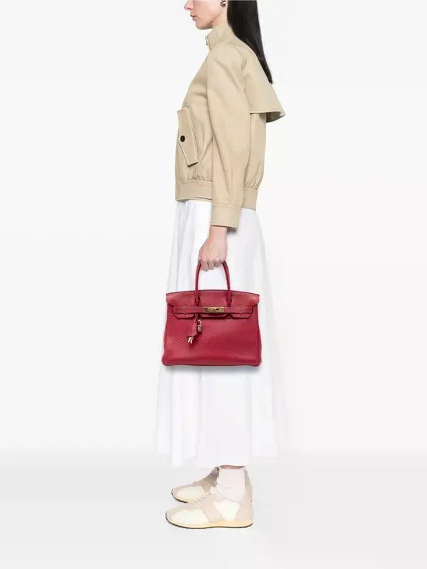 Hermès 2005 Clemence Birkin Retourne 30 Handbag - Red