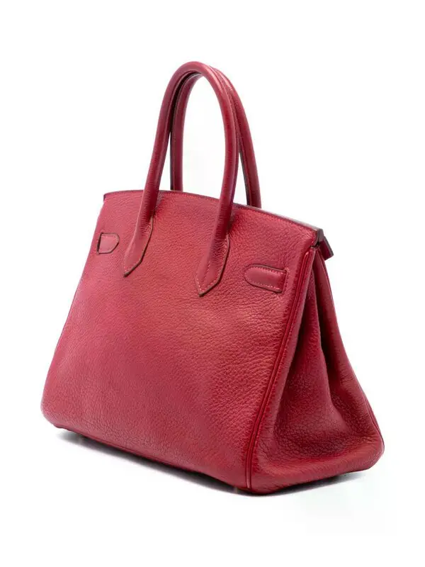 Hermès 2005 Clemence Birkin Retourne 30 Handbag - Red
