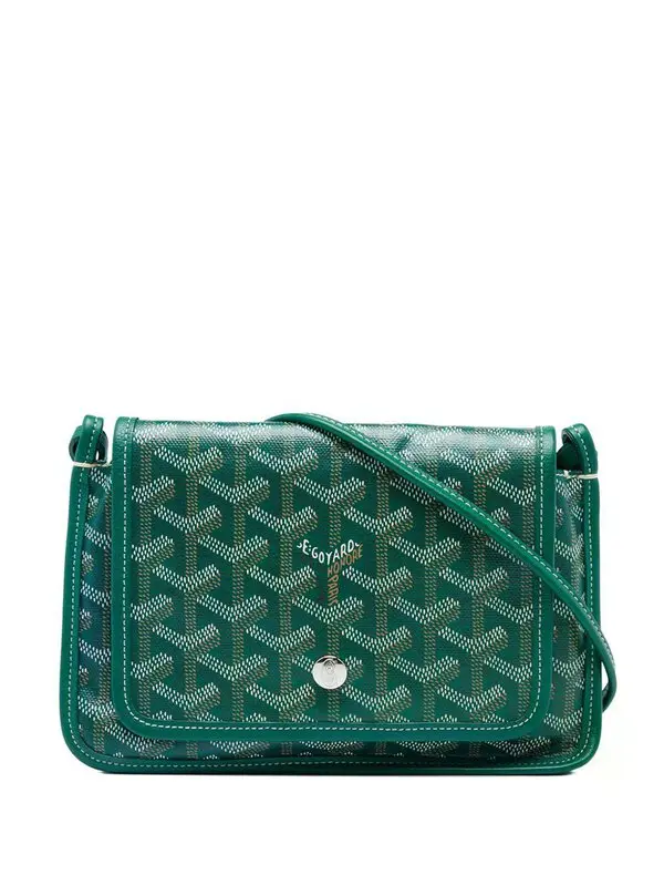 Goyard 2019 Goyardine Plumet Pocket Wallet Crossbody Bag - Green