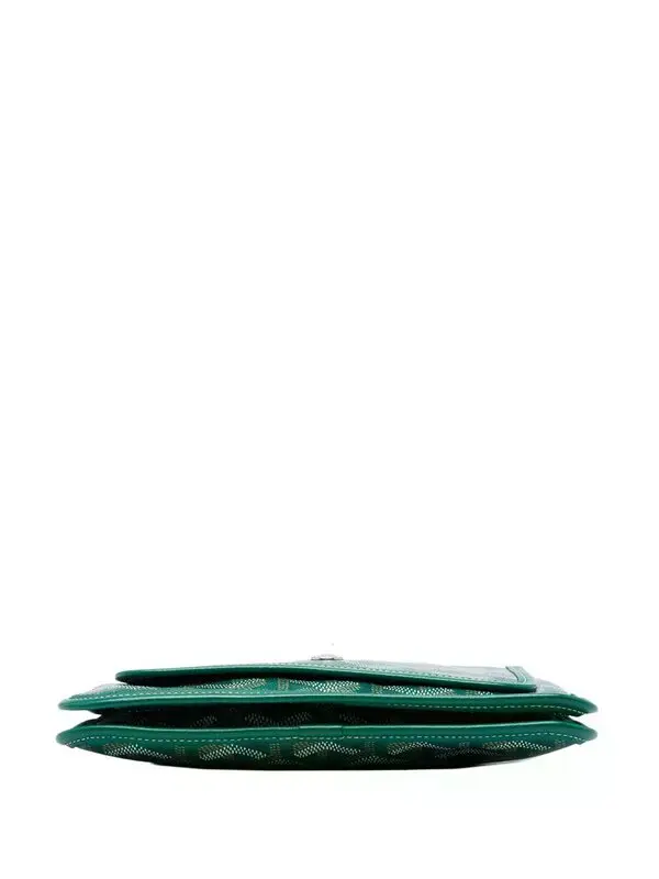 Goyard 2019 Goyardine Plumet Pocket Wallet Crossbody Bag - Green