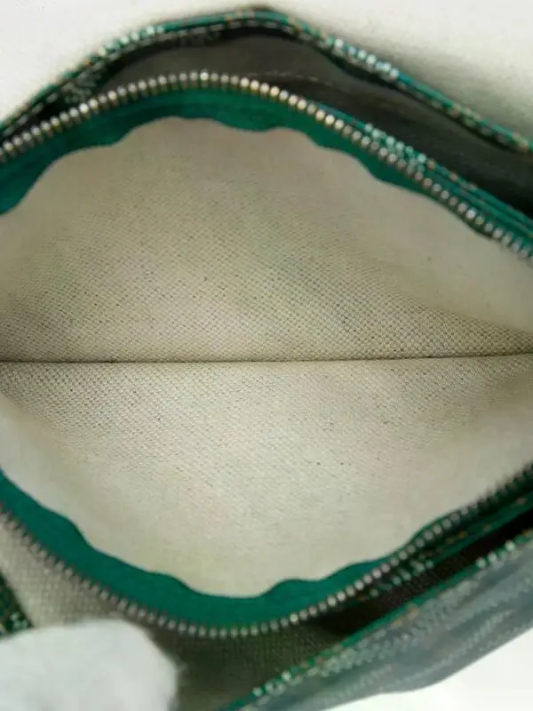 Goyard 2019 Goyardine Plumet Pocket Wallet Crossbody Bag - Green