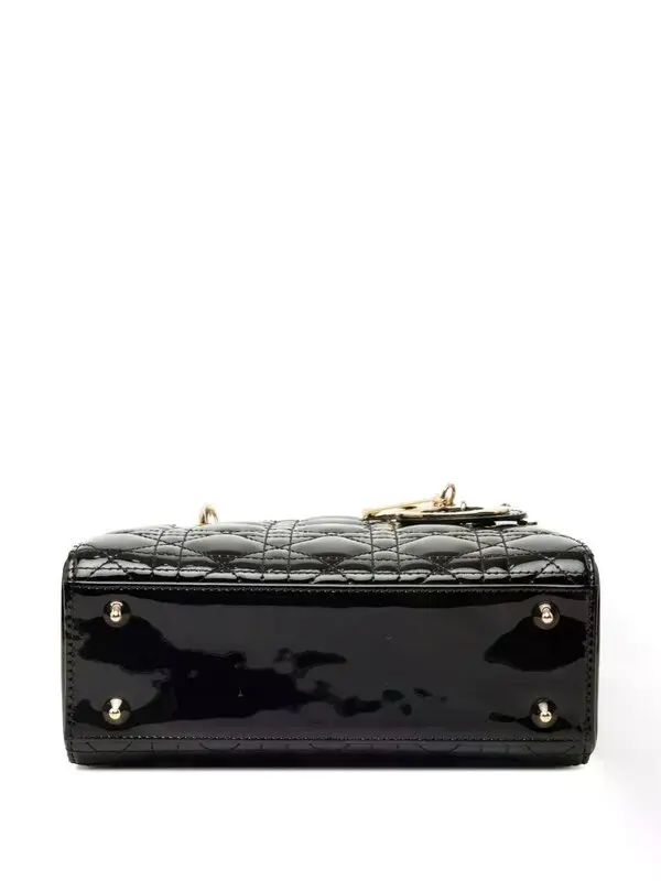Dior 2021 Small Patent Cannage Lady Satchel