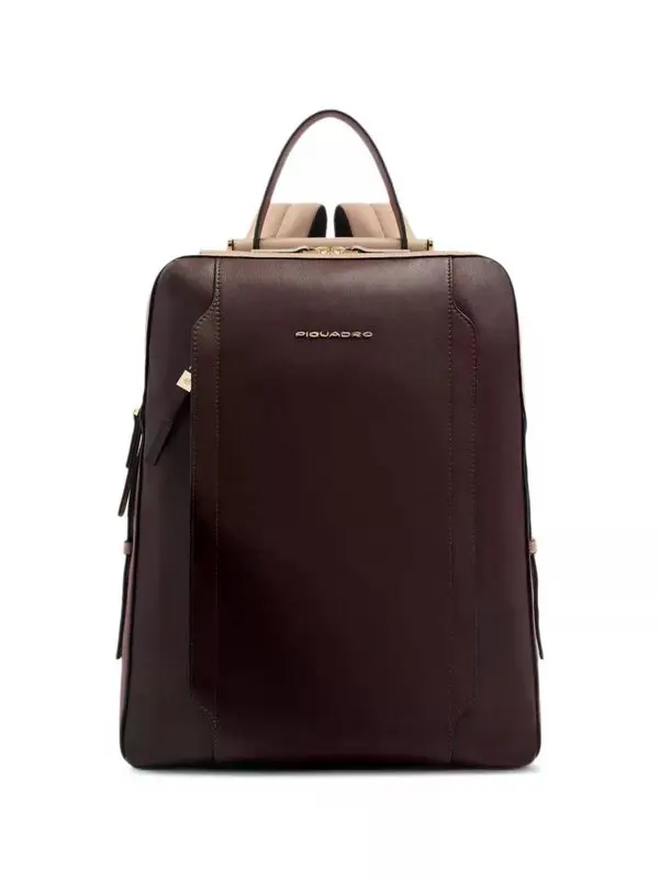 PIQUADRO Rfid-blocking Leather Laptop Backpack