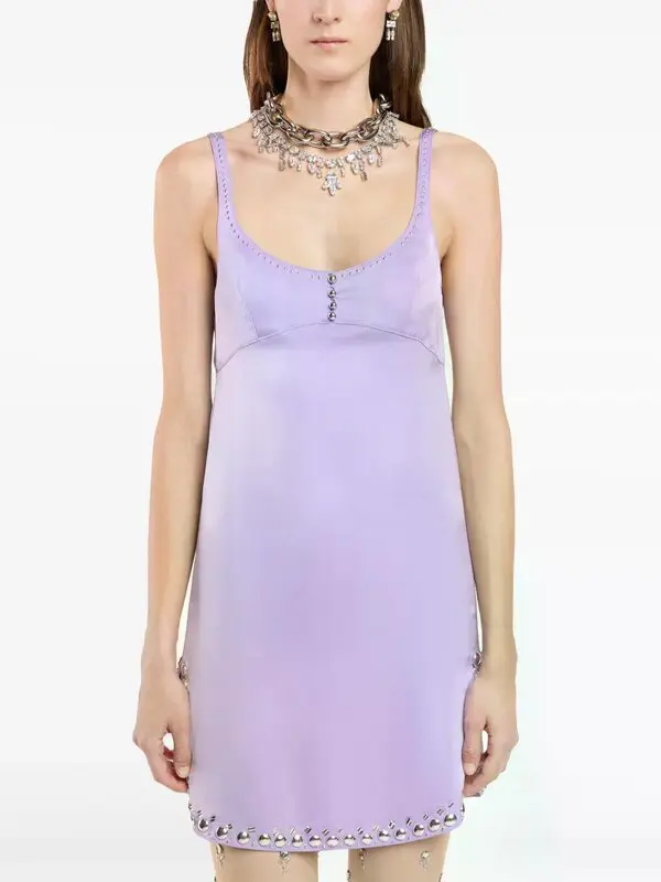 Rabanne Satin-finish Short Dress