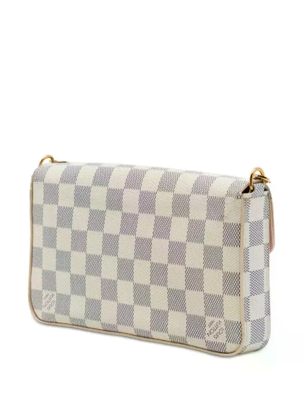 LOUIS VUITTON 2016 Damier Azur Pochette Felicie Crossbody Bag