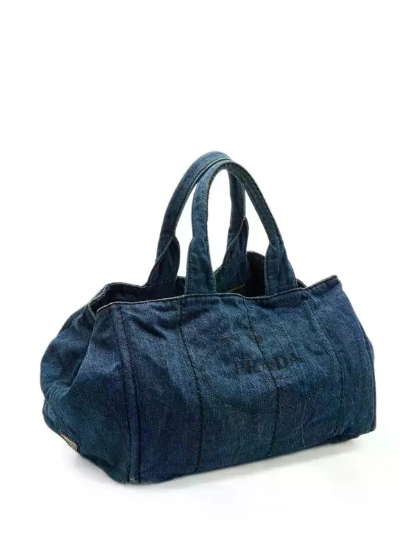 Prada Medium Canapa Logo Tote Bag
