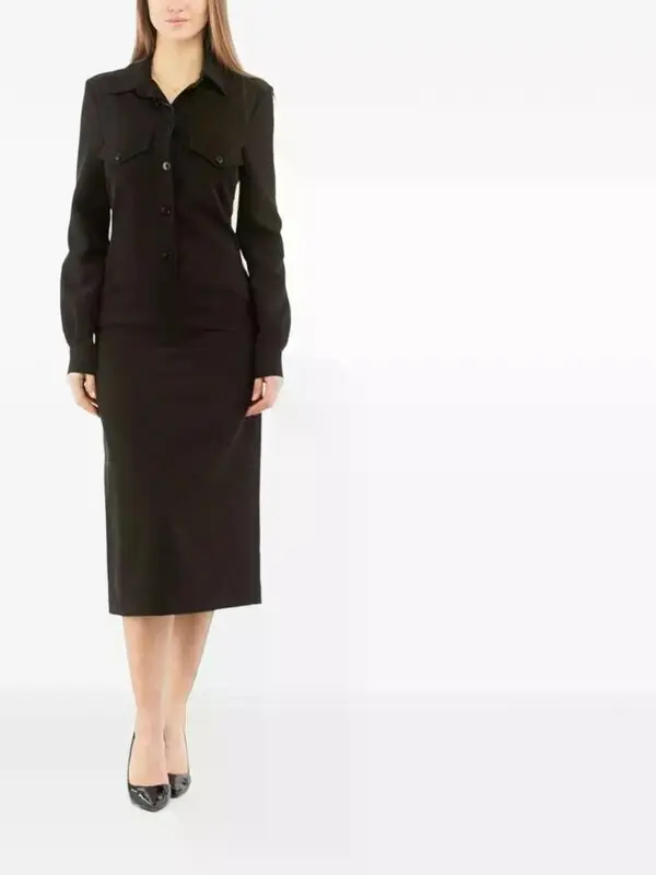 Moschino Button-up Flap-pocket Dress