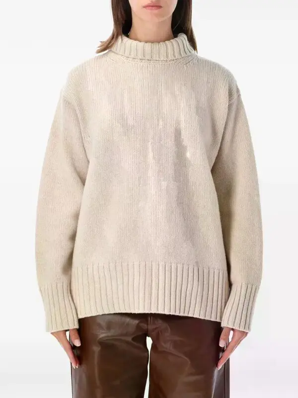 RÓHE Ribbed-knit Roll-neck Sweater