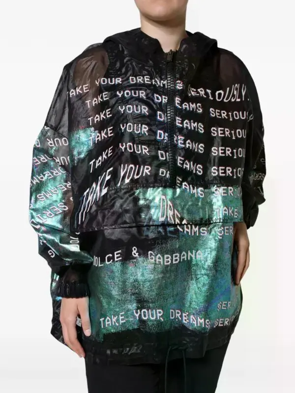 Dolce & Gabbana Half-button Hooded Jacket