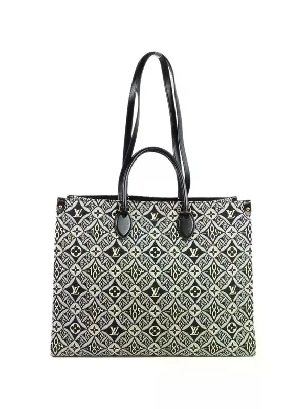 LOUIS VUITTON Gm Jacquard Since 1854 Onthego Tote Bag - Black