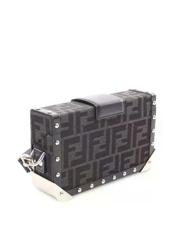Fendi 2010s Zucca Trunk Shoulder Bag