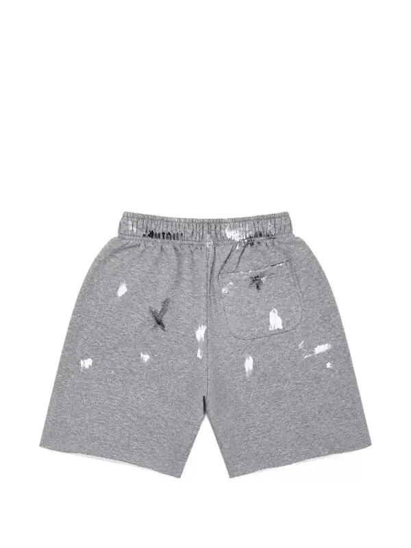 WARMAN Paint-splatter Skull-print Shorts