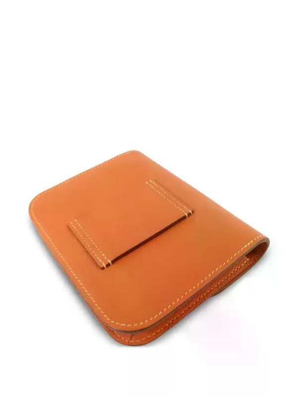 Hermès Constance Slim Bifold Leather Wallet - Orange