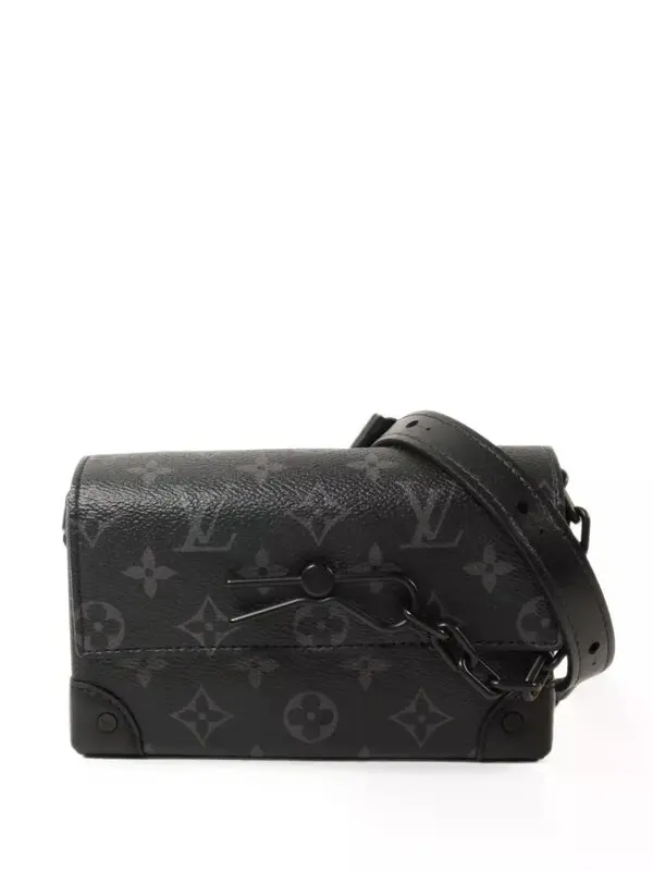 LOUIS VUITTON Monogram Eclipse Steamer Mini Shoulder Bag