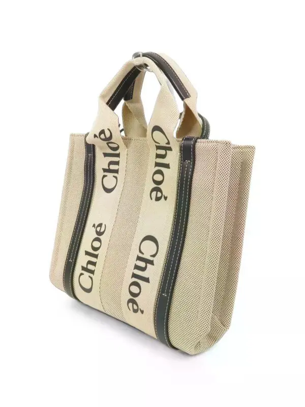 Chloé Small Woody Logo-strap Tote Bag