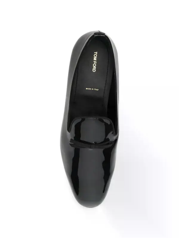 TOM FORD Patent Leather Bow-detail Loafers