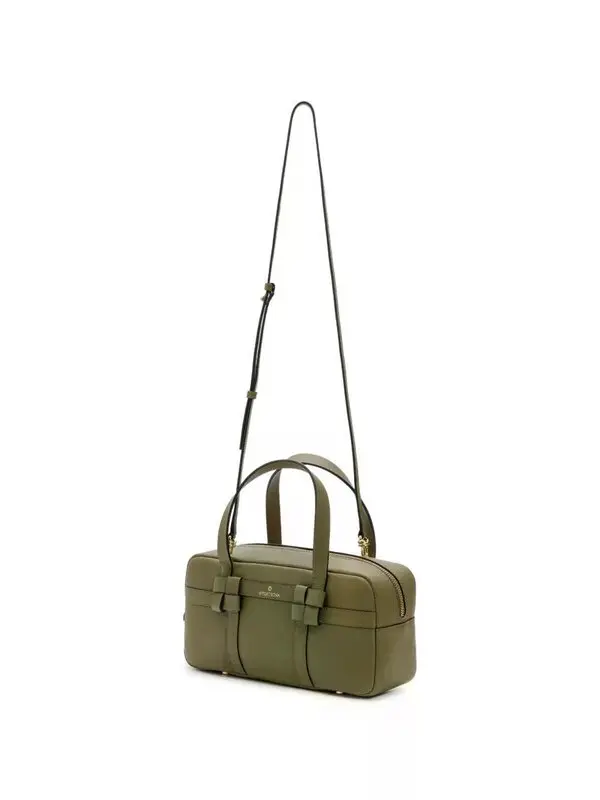 LA PORTEGNA Bibi Knotted Leather Tote Bag