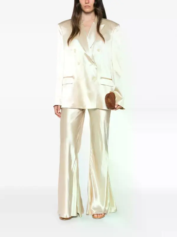Erika Cavallini High-waisted Flared Trousers - Neutrals