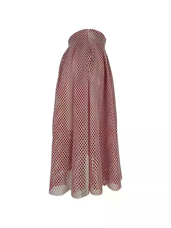 Maje Openwork-knit Midi Skirt