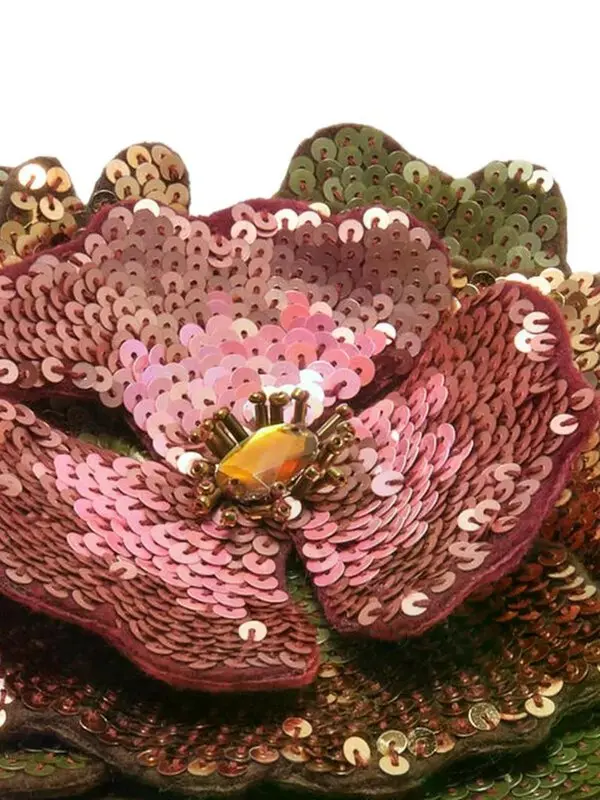 Malìparmi Sequin-embellished Flower Brooch