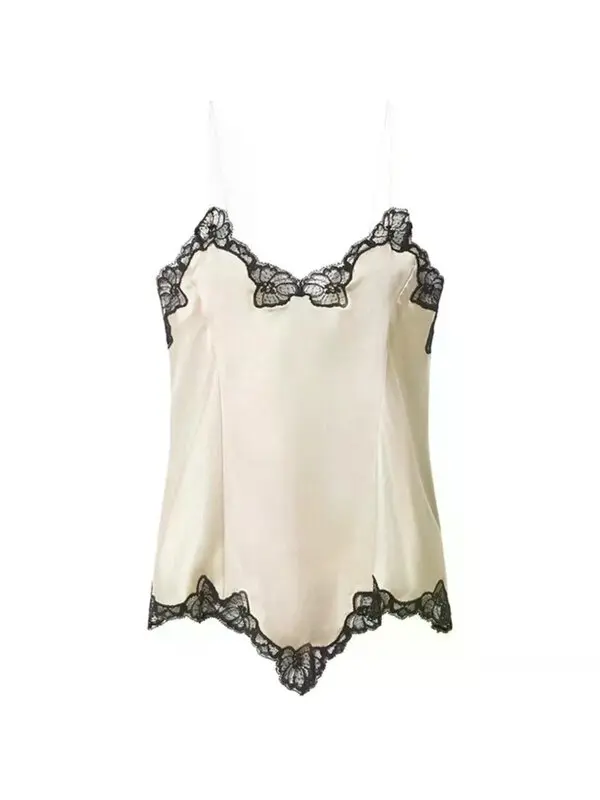 Isabel Marant Étoile Amael Lace-trim Camisole - Neutrals