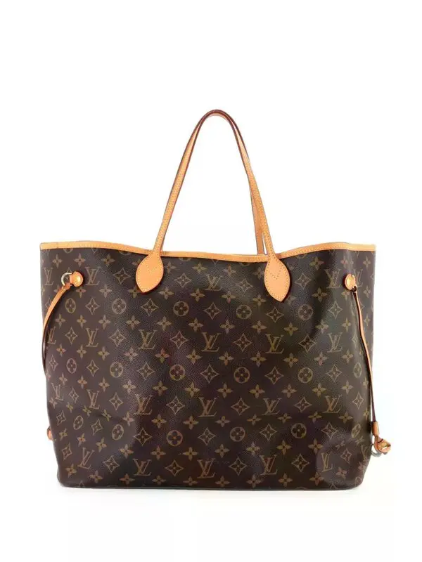 LOUIS VUITTON Neverfull Nm Monogram Canvas Gm Tote Bag - Brown