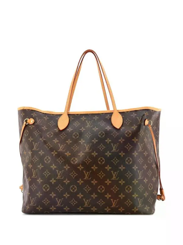 LOUIS VUITTON Neverfull Nm Monogram Canvas Gm Tote Bag - Brown