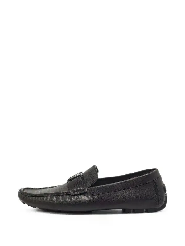 LOUIS VUITTON Monte Carlo Taiga Leather Loafers