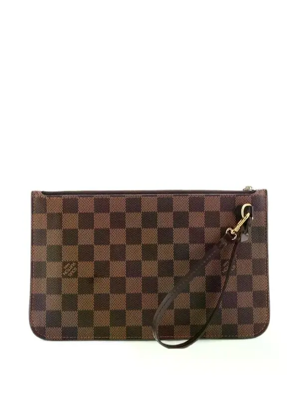 LOUIS VUITTON Neverfull Pochette Damier Large Pouch