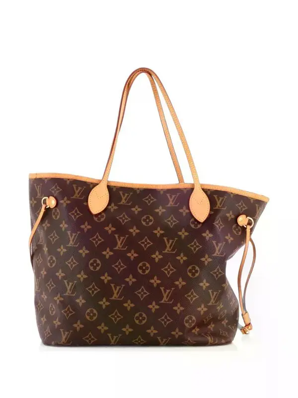 LOUIS VUITTON Neverfull Nm Monogram Canvas Mm Tote Bag - Brown