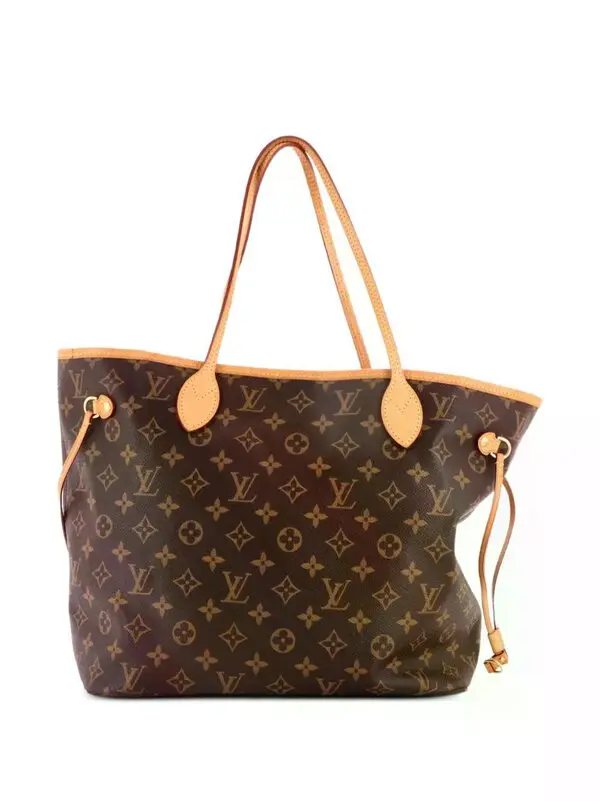 LOUIS VUITTON Neverfull Nm Monogram Canvas Mm Tote Bag - Brown